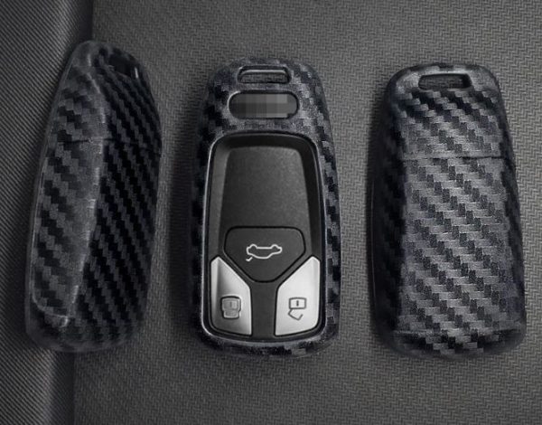 Audi Key Protective Cover - Carbon Silicone - Luxkeys