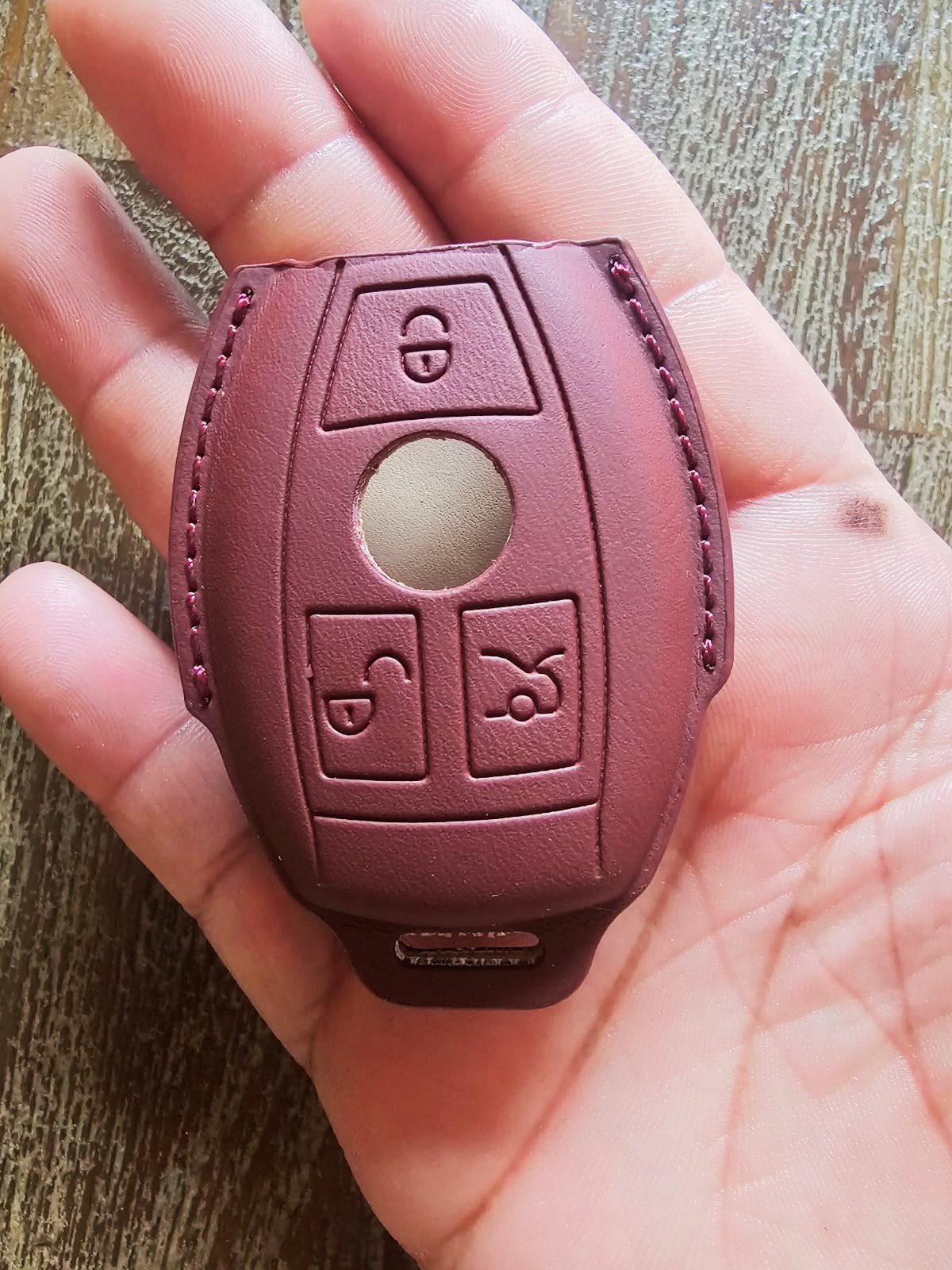 Mercedes Benz Key Cover (Maroon) - Luxkeys